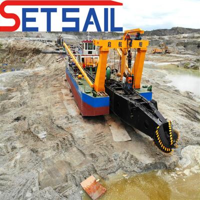 中国 9000m3 カッターヘッド 水流 吸い込み 800mm パイプ直径の川砂掘削機 販売のため