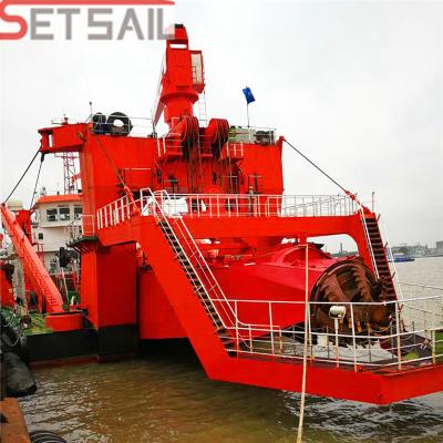 China Pesos totais 28-1000 t Cortador de motor hidráulico Navio de dragagem por sucção com bomba submarina à venda