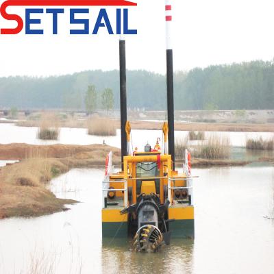 China Fada Gerbox Motor Diesel Cutter Sucção Dredging Sand Ship para lama fluvial e padrão à venda