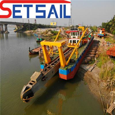 중국 34L-500L 연료 소비 22 인치 컷터 흡수 앵커 붐을 가진 모래 배 판매용
