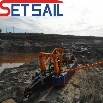 중국 물 흐름 6000m3 26인치 컷어 흡수 드레거 54m 헤드 및 디젤 전력 유형 판매용