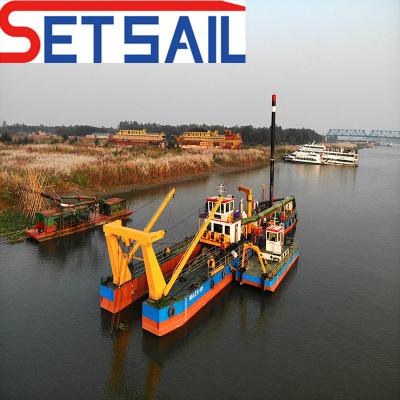 中国 耐腐食切断用 吸い込み砂掘削機 総長46m 販売のため