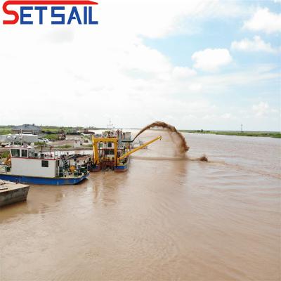 中国 1100 キュービックメートル 水力切断器 レックスロス制御システム付き吸砂砂掘削機 販売のため