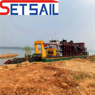 中国 容量 1100m3と500mm放出パイプ直径の24インチカッター吸気ドレーガー 販売のため