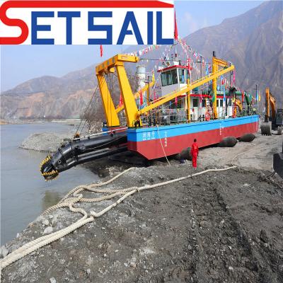 China 4000 metros cúbicos por hora Cortador hidráulico dragadora de sucção para extração de areia de rio à venda