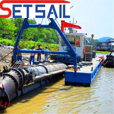 China 22 polegadas de energia elétrica cortador hidráulico sucção dragador de areia com 1500m distância de descarga à venda