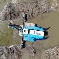 China Customized Rexroth Hydraulic Multipurpose Amphibious Sand Dredger  High Performance for sale