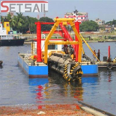 Cina Dredger di sabbia a motore diesel da 20 pollici di capacità 1000 m3/h per progetti di dragaggio su larga scala in vendita