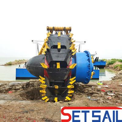 Cina Anchor Boom Wheel Bucket Dredger con motore diesel Weichai e capacità 160m3-2000m3 in vendita