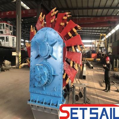 Cina Anchor Boom Wheel Bucket Dredger con motore diesel Weichai e capacità 160m3-2000m3 in vendita