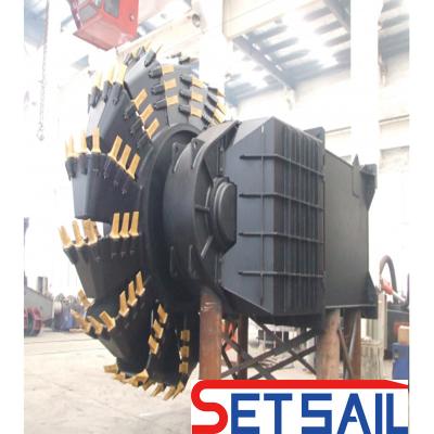 Cina Anchor Boom Wheel Bucket Dredger con motore diesel Weichai e capacità 160m3-2000m3 in vendita