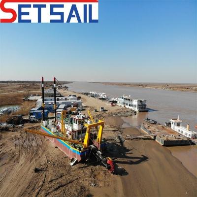 China Siemens PLC Hydraulic Pump Setsail Wheel Bucket River Sand Dredger with Customization for sale