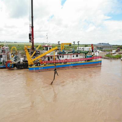 Cina Siemens PLC Motore Diesel Motore idraulico a ruote Bucket Silt Dredger con stazione di potenziamento in vendita