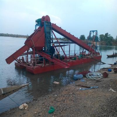 中国 37kw-200kw キミンズ発電機セット パフォーマンス 川バケツチェーン 砂 金鉱 掘削機 販売のため