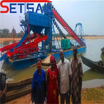 Cina 86-100 Quantità di secchio Lago Dredger per l'estrazione di oro e diamanti per il pagamento iniziale sul fiume in vendita