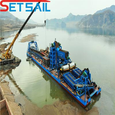 Cina Dredger per l'estrazione della sabbia con cascata di agitazione Pagamento iniziale e tempo di consegna stimato in vendita