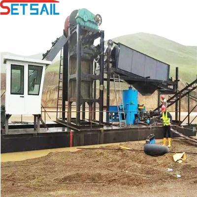 Cina 60m3-300m3 Capacità Full Chain Bucket Diamond Dredger per lago Disegno personalizzato in vendita