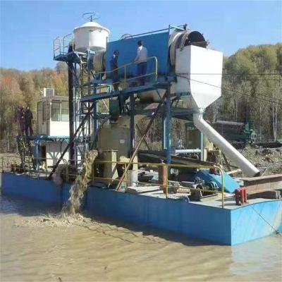 Cina Vibrazione Chut Chain Bucket River Mining Dredger per il gold Dredging Depth 2-30m in vendita