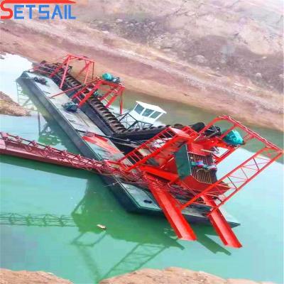 Cina Dredger a diamanti a catena di Bucket River con Jigging Machine 380V Voltage e rimborso di 30 giorni in vendita