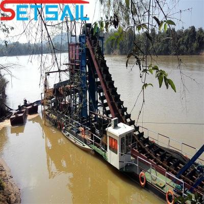 Cina Cost di spedizione accessibile Dredger per l'estrazione di minerali a catena di secchi per prestazioni stabili e oro in vendita