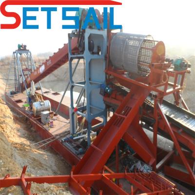 Cina Dredger per l'estrazione dell'oro e del diamante a catena a secco all'interno di gruppi generatori a motore diesel in vendita