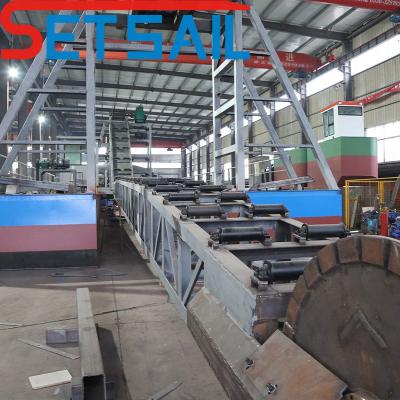 Cina Dredger per l'oro a catena a secco di 150 m3 di capacità per la separazione di galleggiamento in Sud America in vendita