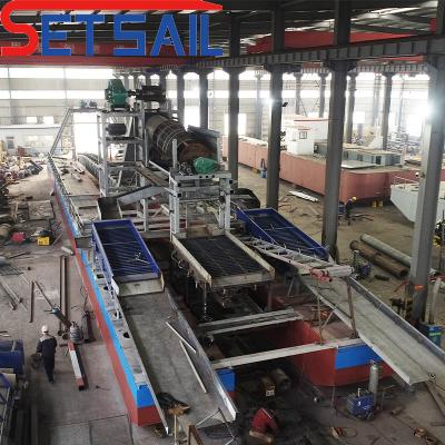 Cina Operazione facile Catena Fiume secchio Oro e diamanti Nave di dragaggio profondità 1-30 metri US in vendita