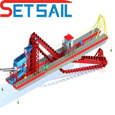 Cina Potenti generatori di energia per l'estrazione dell'oro nel fiume sulla nave mineraria a catena di secchi in vendita