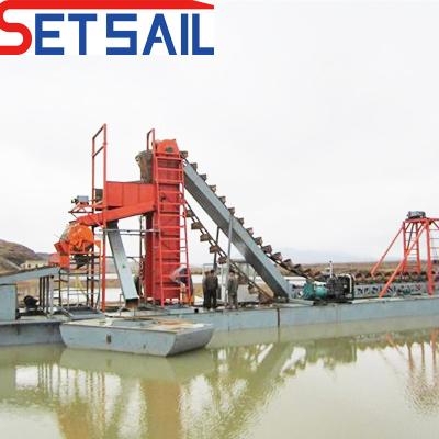 Cina Chain Bucket Gold and Diamond Mining Boat con ancora Lunghezza totale 38 metri Deposito in vendita