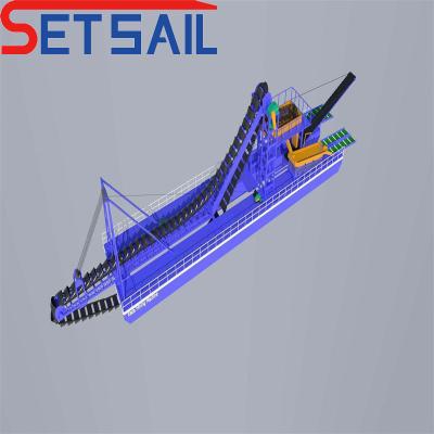 Китай Тип циклона гидроциклона цепная ведра золотой бутерброд для добычи золота и алмазов на озере продается