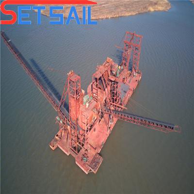 Cina Dredger a catena con secchio d'oro Larghezza da 4,5 m a 10 m per apparecchi elettrici nell'estrazione di oro e diamanti in vendita