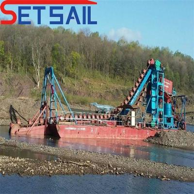 China 7.5-100kw Potência do motor de elevação Agitação de cadeia de chuveiros Máquinas de mineração de baldes para rio à venda