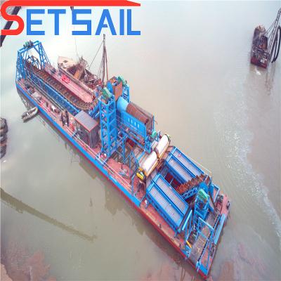 China Máquinas de mineração de diamantes Chain Bucket River com dispositivo de migração 4kw X 3-10kw X3 à venda