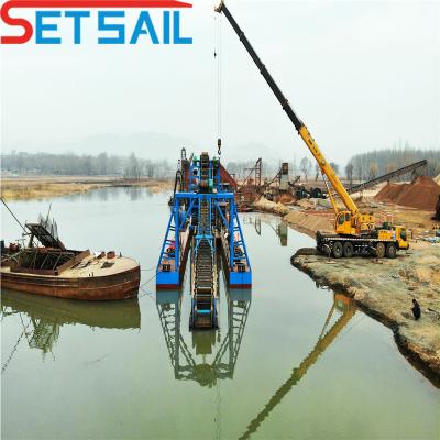 Cina 4kw X 3-10kw X3 Dispositivo di migrazione Catena Scafo Fiume Macchine per l'estrazione dell'oro con Jigging in vendita