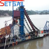 China Multi Function Chain Bucket Sand Gold Dredger for River Mining and ISO . CE Certified for sale
