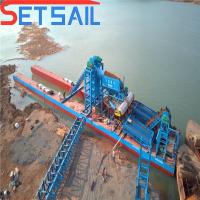 China Integrated Mineral Mining and Processing Bucket Chain Gold Mining Diamond Dredger for sale