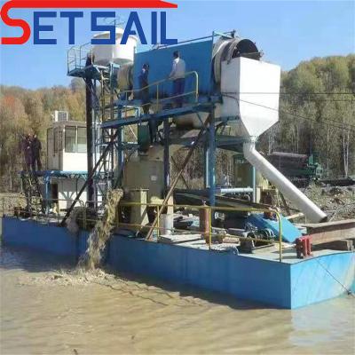 Cina Dredger per la produzione di diamanti a catena QHMB-10 Tempo di consegna stimato in vendita