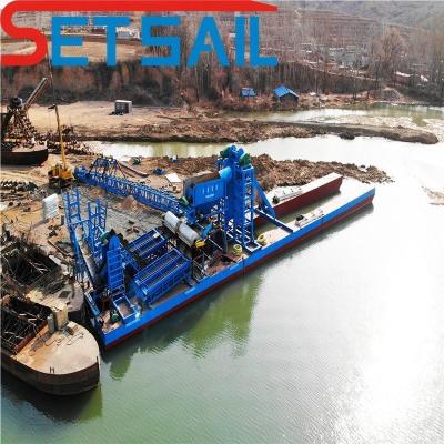 Cina Barca di estrazione d'oro con scatola a fusoliera di 1,4mx1,2m-2,6mx1,5m Lunghezza dello schermo del tamburo.Diametro in vendita