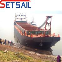 China Initial Payment Multi Function Lake Big Stone Transportation Boat with Bottom Opening for sale