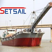China Initial Payment Multi Function Lake Big Stone Transportation Boat with Bottom Opening for sale
