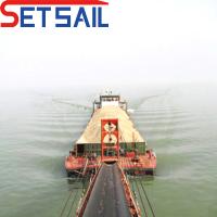 China Initial Payment Multi Function Lake Big Stone Transportation Boat with Bottom Opening for sale