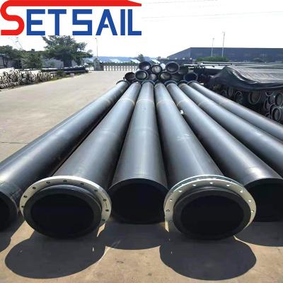 Cina Pagamento completo HDPE Dredge tubo di approvvigionamento idrico chimico per sabbia fluviale 15bar-25bar Pressione in vendita