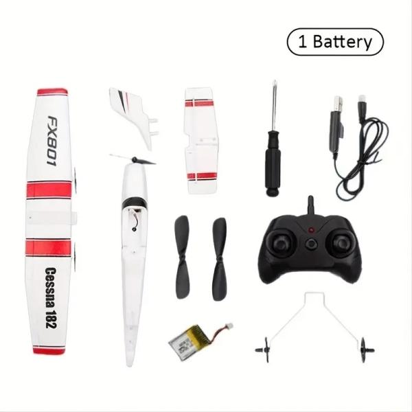Quality Fx-801 Rc Plane Epp Foam Glider Airplane Gyro 2.4g 2ch Rtf Remote Control for sale