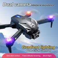 China Folding Triple Camera Drone with Obstacle Avoidance 2.4G Quadcopter 500mAh Battery 8min Flight for sale
