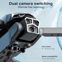 China Folding Triple Camera Drone with Obstacle Avoidance 2.4G Quadcopter 500mAh Battery 8min Flight for sale