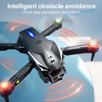 China Folding Triple Camera Drone with Obstacle Avoidance 2.4G Quadcopter 500mAh Battery 8min Flight for sale