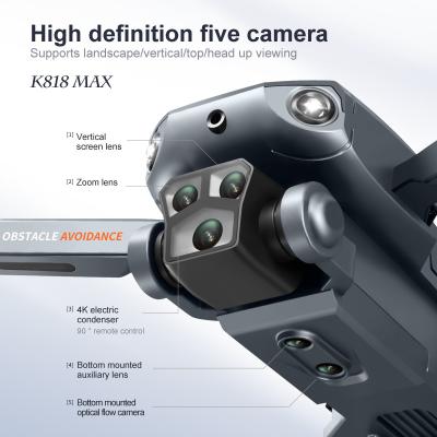 China 122g ABS K818 Max Mini Drone 4k Profesional Hd Camera Obstacle Avoidance Brushless Foldable Aerial Photography Quadcopter Drones for sale