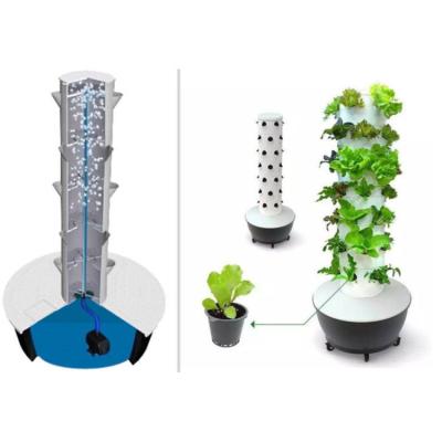 China Sistema de cultivo hidropônico de torre vertical interior à venda