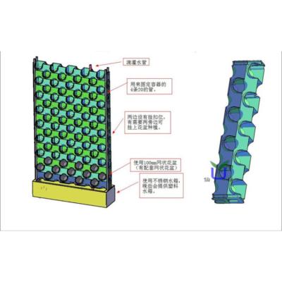 Cina Produttori Cina all'ingrosso giardino esterno verticale impianto di irrigazione verde parete in vendita in vendita
