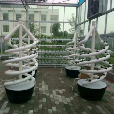 Cina Piante Sistema idroponico a doppia elica idroponico rotante di coltivazione a spirale NFT in vendita